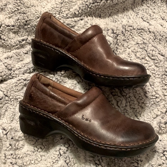 boc | Shoes | Born Boc Leather Clogs 65 | Poshmark